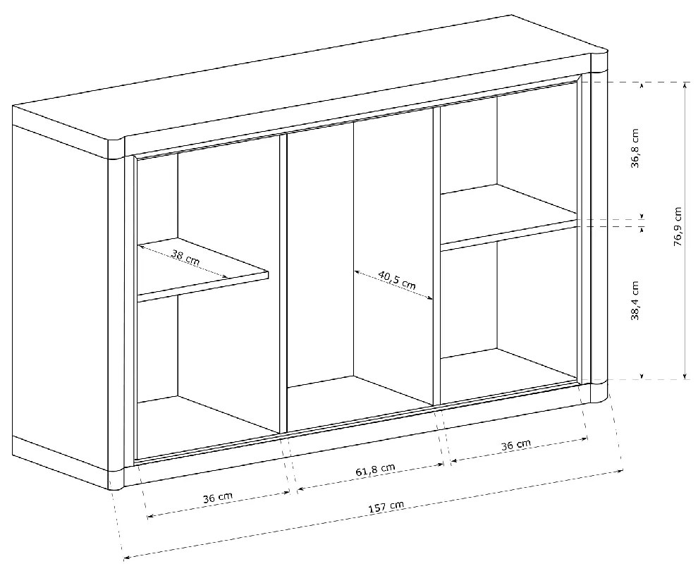 Dallas T - komoda D1 - trufla