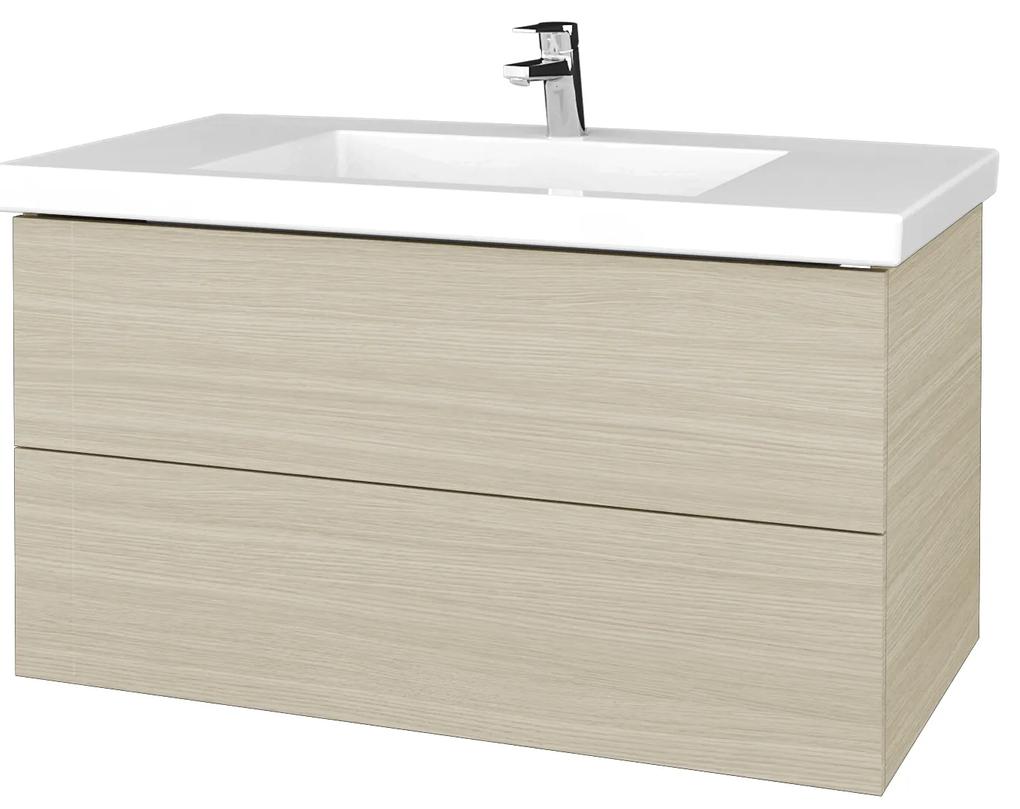 Dřevojas Koupelnová skříňka VARIANTE SZZ2 100 Varianta: M01 Bílá mat / M01 Bílá mat