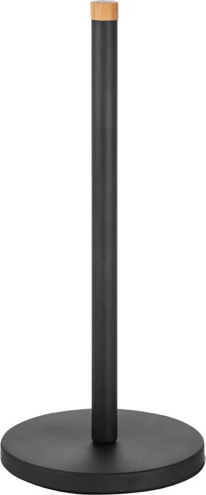Laveo Oslo, kovový stojan na papírové utěrky 150x150x343 mm, černá-hnědá, LAV-ELD_700A