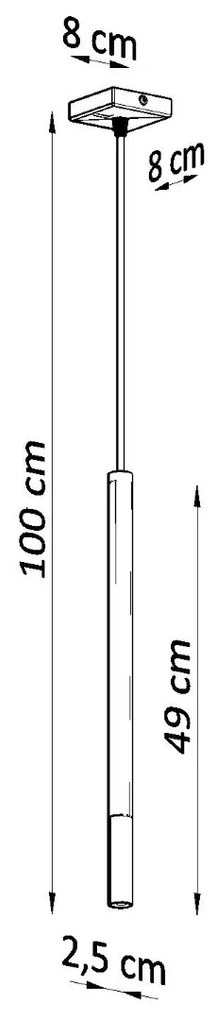 Závěsné svítidlo Mozaica, 1x černé kovové stínítko, g