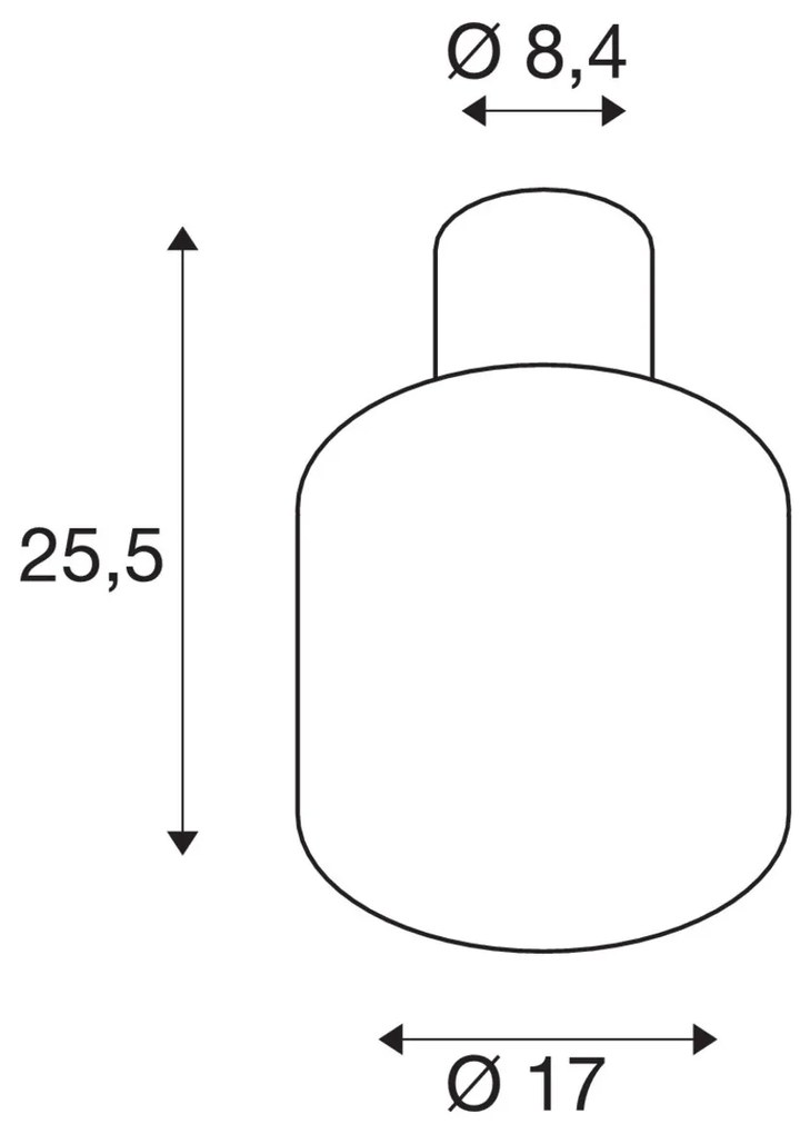SLV 1004677 Ovalisk, venkovní stropní svítidlo, LED 7,5W 3000/4000K, antracit, průměr 17cm, IP65
