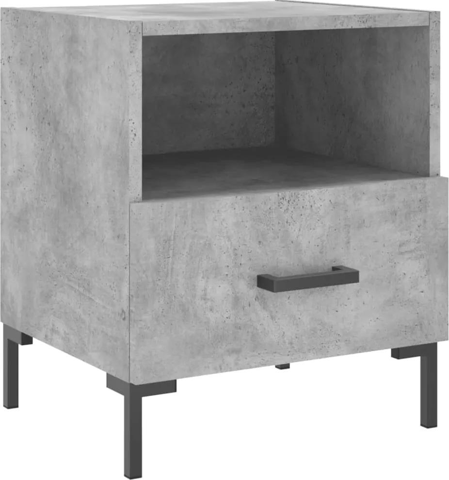 vidaXL Noční stolek 40 x 35 x 47,5 cm kompozitní dřevo [827444] Barva: kouřový dub