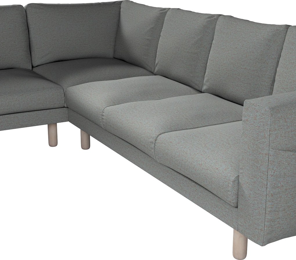 Potah na pohovku IKEA Norsborg rohová 5-místná barva modrá látka pletený vzor