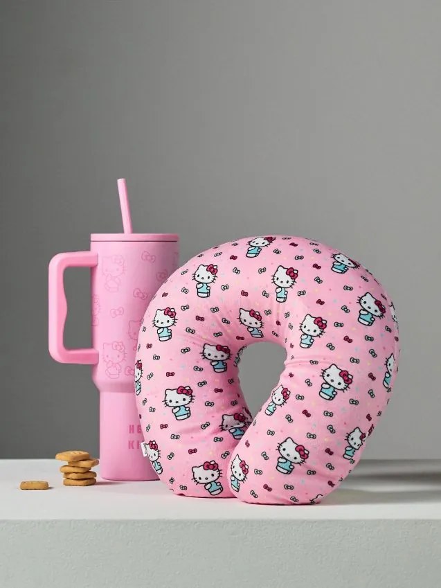 Sinsay - Cestovní polštářek Hello Kitty - růžová