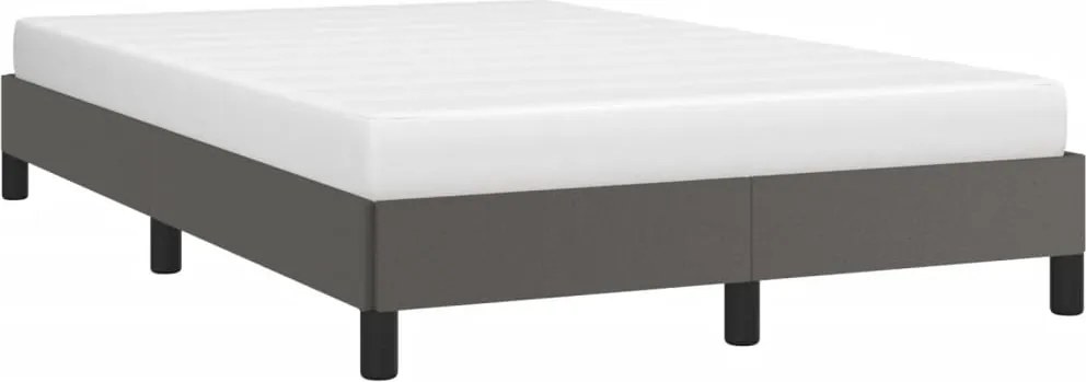 Rám postele bez matrace šedý 120x190 cm umělá kůže 3269623