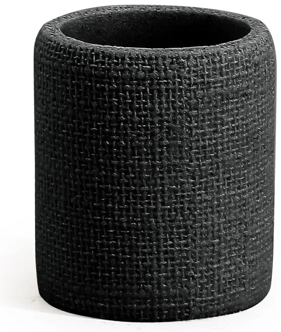 BISK Erga Craft, sklenice na zubní kartáčky na postavení, černá matná, ERG-08571