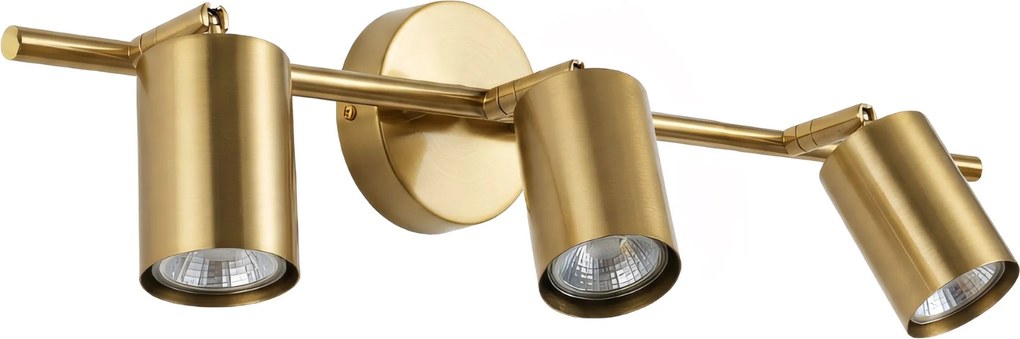 Toolight Toolight, koupelnové nástěnné svítidlo 3xGU-10, APP1898-3W, zlatá matná, OSW-66053