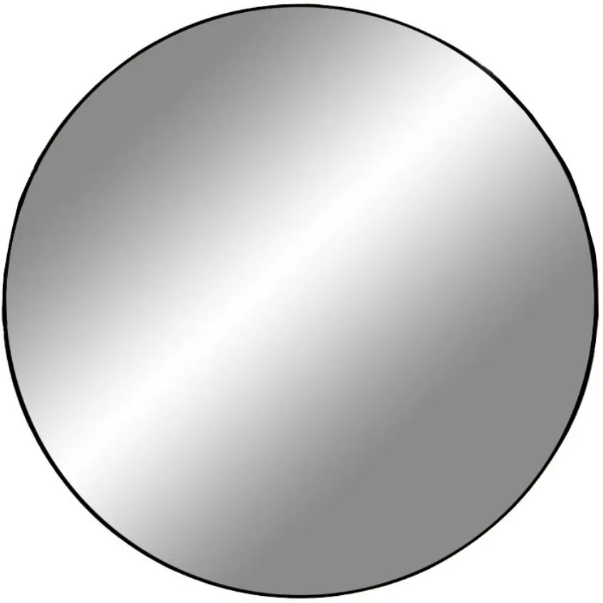 DNYMARIANNE -25% Nordic Living Černé kulaté závěsné zrcadlo Vincent 60 cm