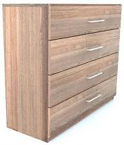 Dřevěná komoda z masivu BERGAMO 4x zásuvka - masiv Buk nebo Dub v kombinaci s masivní bukovou nebo dubovou dýhou