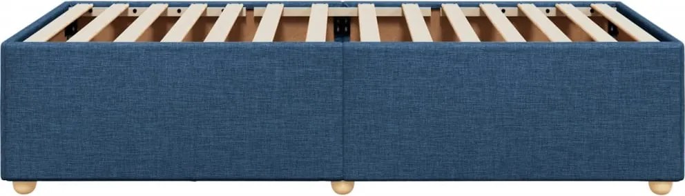 Rám postele bez matrací modrá 90x190 cm textil 3284700