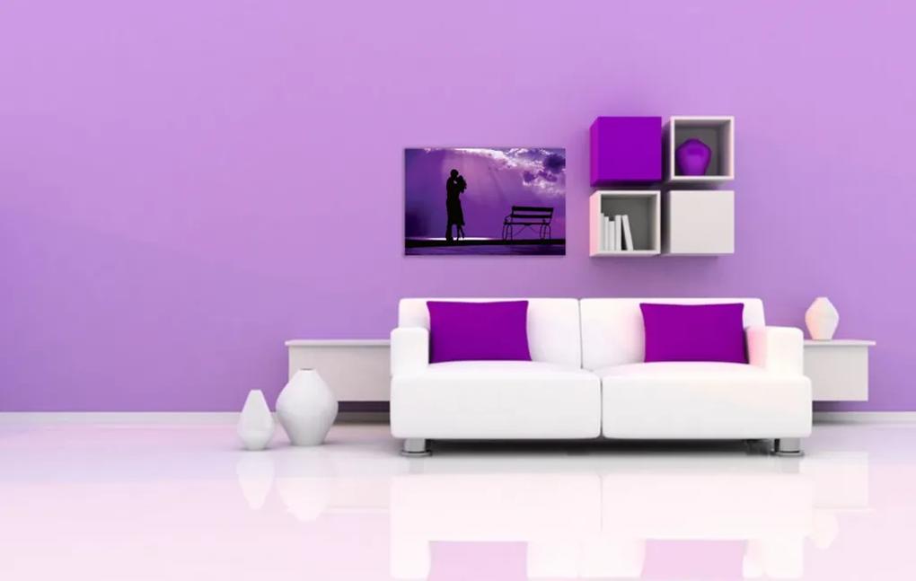 Malvis ® Obraz - Romantika ve fialové Velikost: 120x80 cm