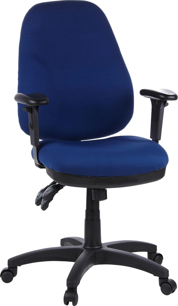 XXXLutz OTOČNÁ ŽIDLE, plochá tkanina, modrá, černá MID.YOU - Online Only kancelářské židle - 001918070102