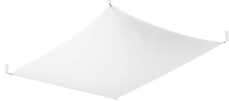 Stropní svítidlo Luna, 1x bílé textilní stínítko, (80 cm)