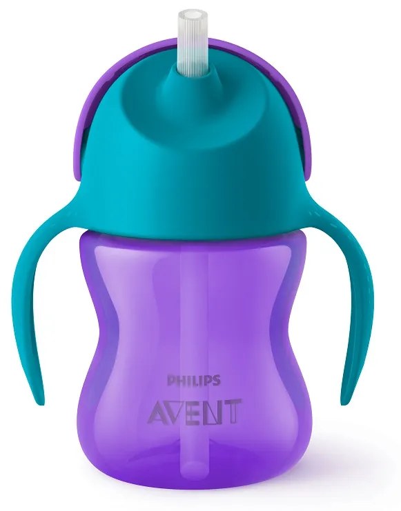 Philips AVENT Hrneček s ohebným brčkem 200 ml dívka