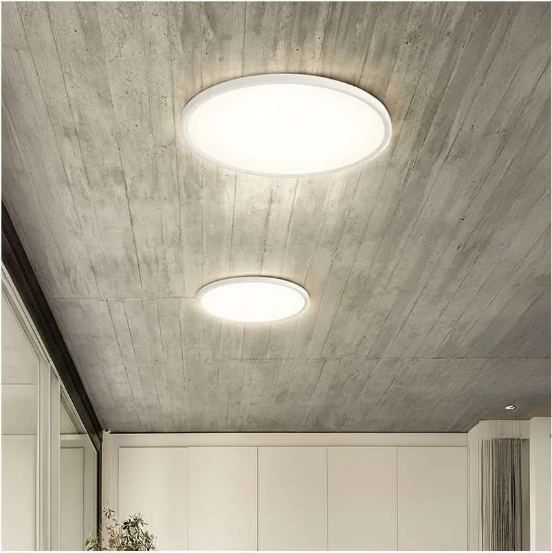 LED stropní světlo s dálkovým ovládáním Estela Low UGR - průměr 50 cm, bílá