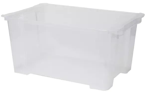 Form Kantor L - Univerzální úložný box, krabice s víkem, EVO, transparent (44l)