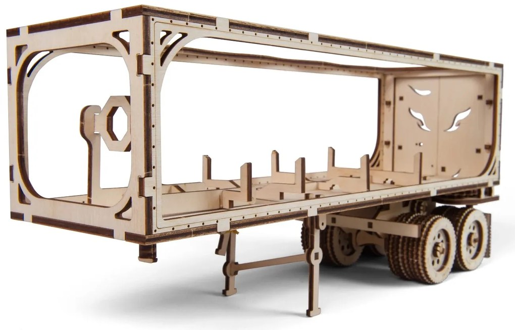 Ugears 3D dřevěné mechanické puzzle Návěs pro tahač Heavy Boy