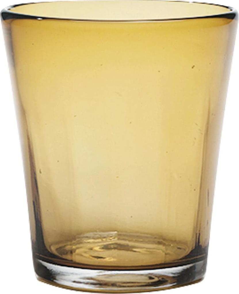 Skleněný pohár Bei 320 ml jantar