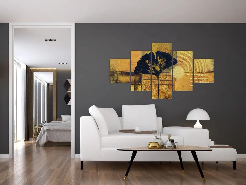 Obraz - List ginkgo (125x70 cm)