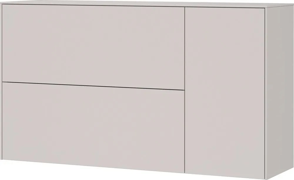 Krémový závěsný botník 137x78x41 cm – Germania
