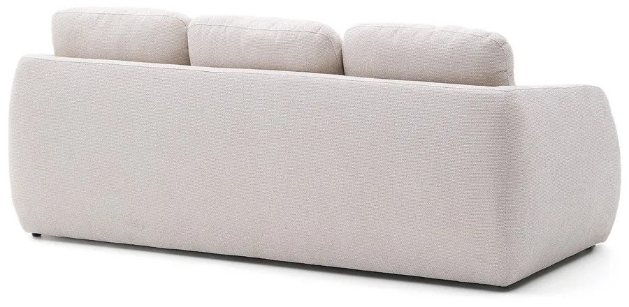 Krémová žinylková rozkládací pohovka 225 cm Laira – Kave Home