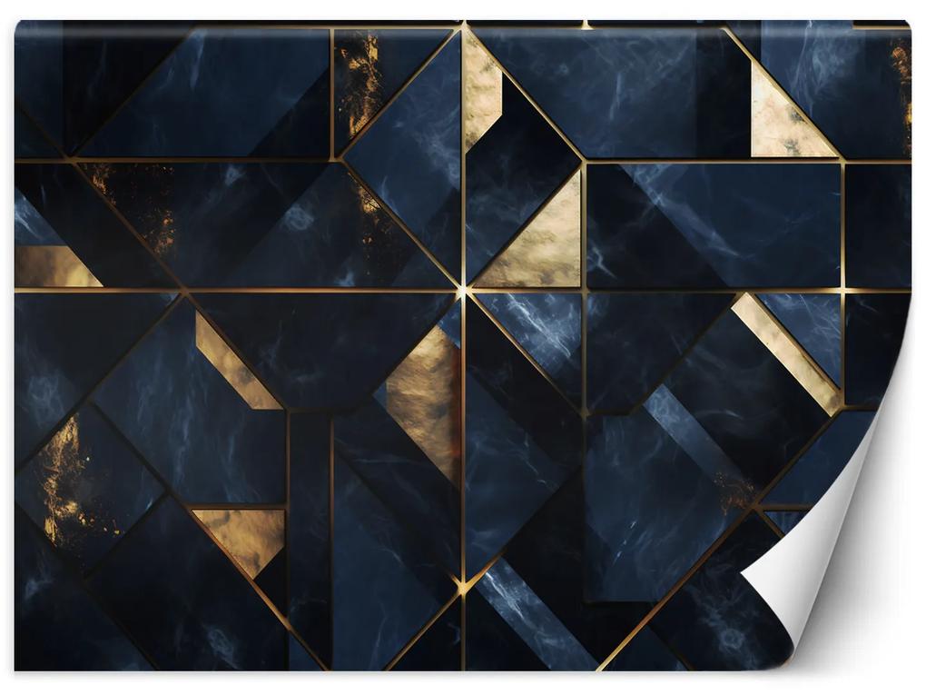 Gario Fototapeta Modrozlatý mramor Materiál: Vliesová, Rozměry: 200 x 140 cm