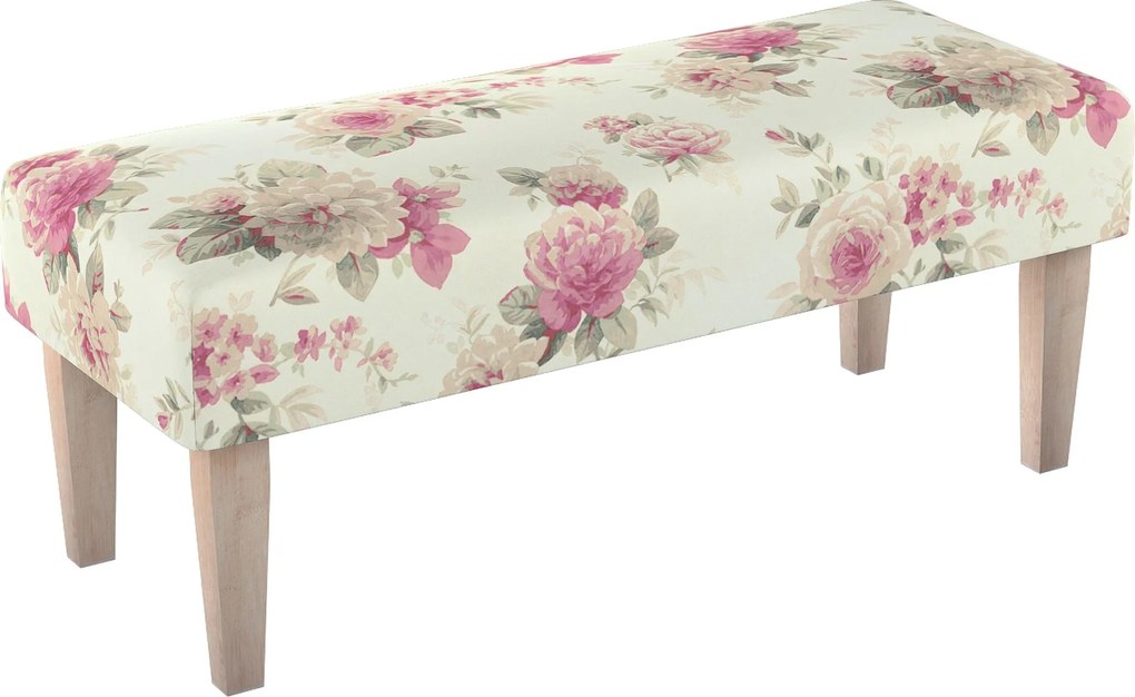 Dlouhá lavička 100x40cm barva vícebarevná látka vzorované