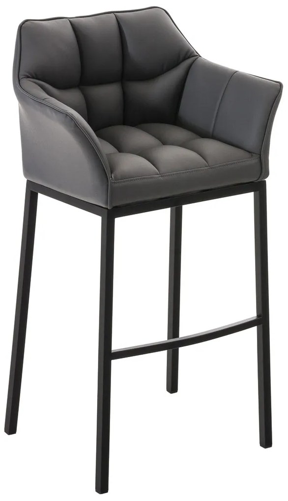 Barová židle Damas B4 ~ koženka, černý rám