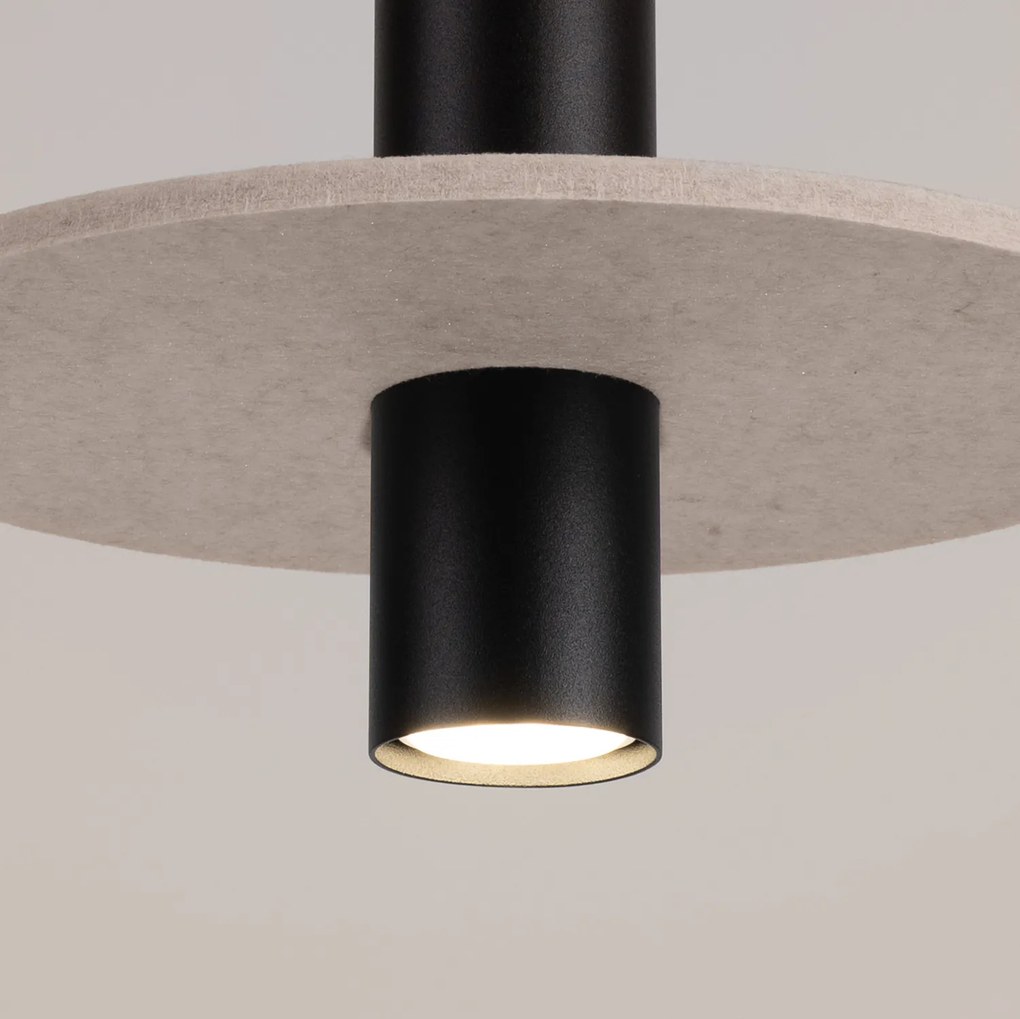 Sollux Lighting Závěsná lampa PELTA 1 černá/béžová