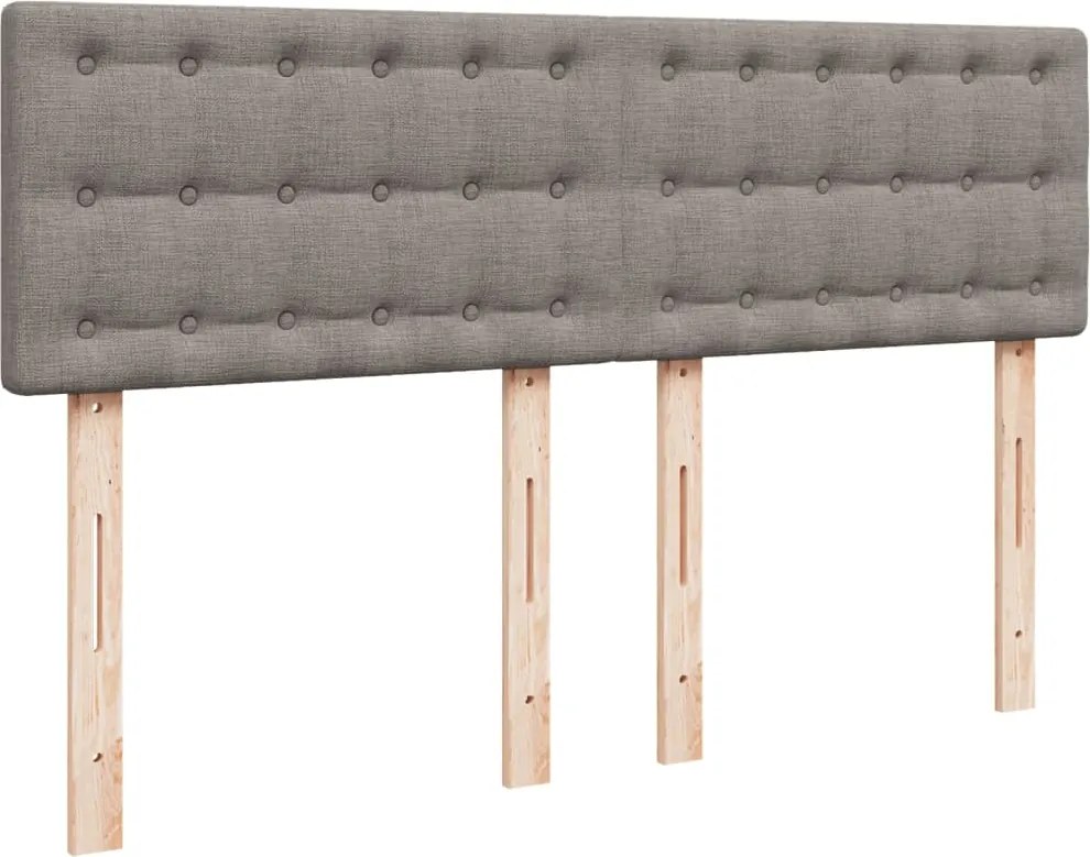 Box spring postel s matrací taupe 160x200 cm textil 3288257