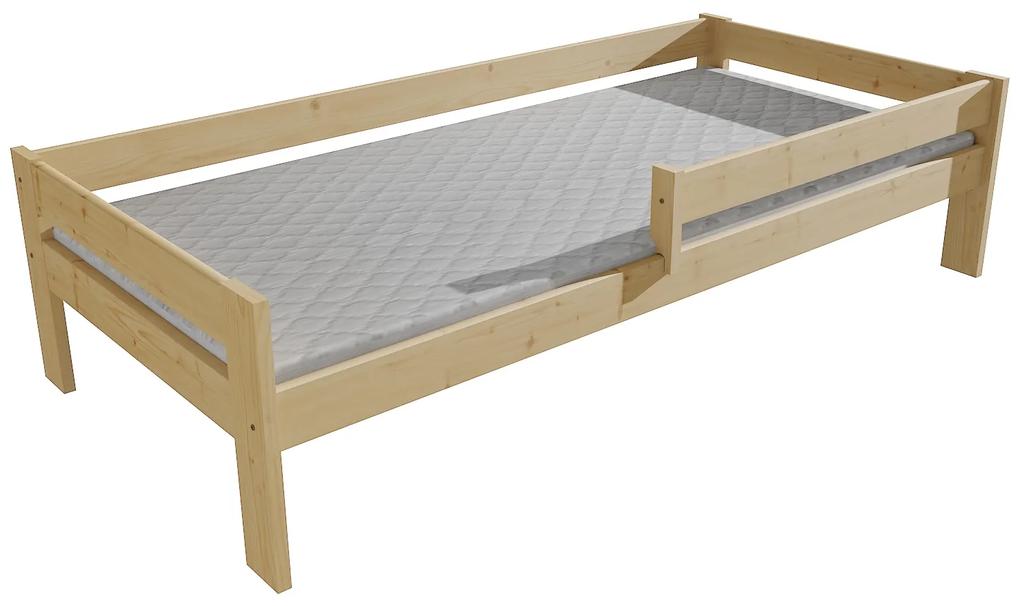 Vomaks Dětská postel se zábranou VMK006C KIDS Rozměr: 100 x 200 cm, Barva: barva bílá