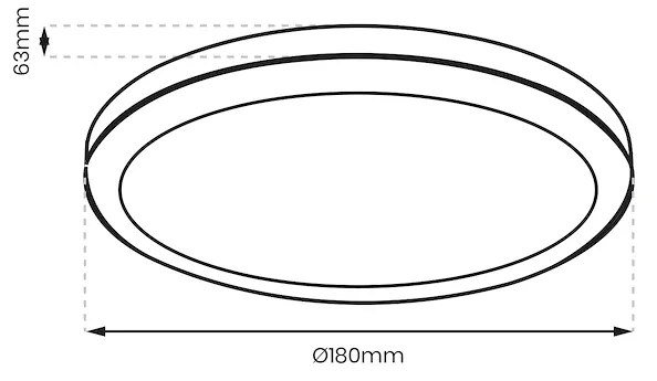 Stropní LED svítidlo Vera, 1x LED 12w, 4000k, w
