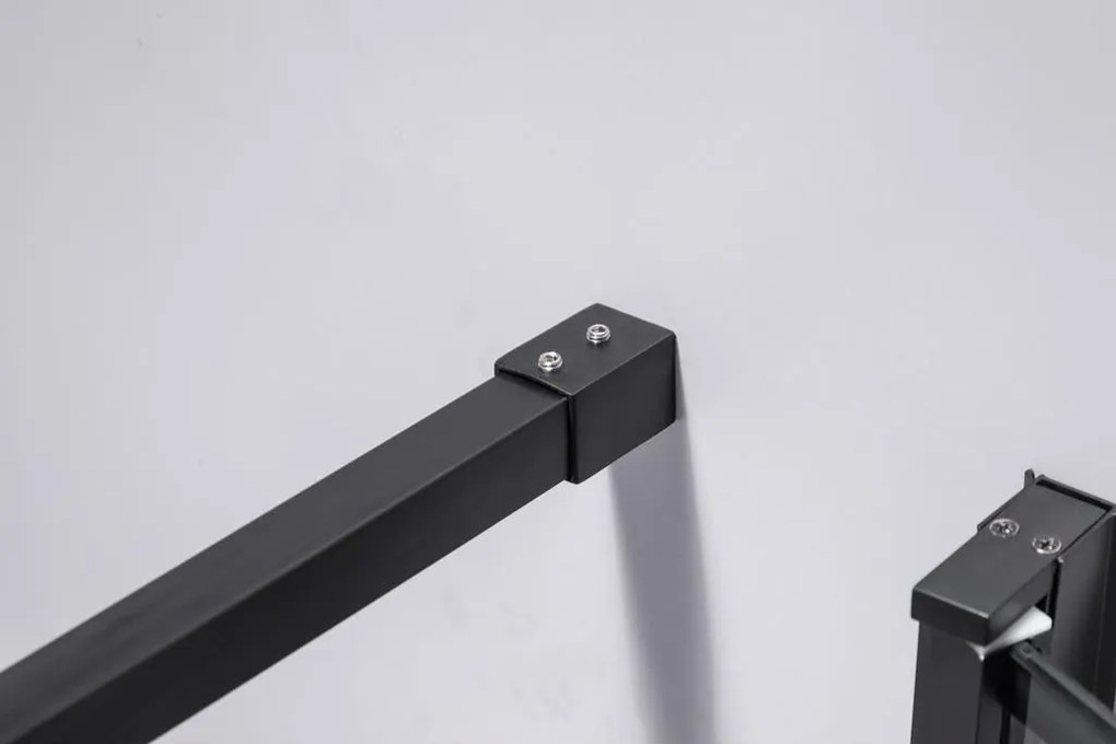 BPS-koupelny Čtvercový sprchový kout HYD-SK13B 90x90 černá/transparent - bez vaničky