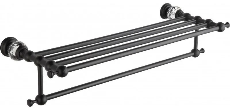 Mexen příslušenství, ESTELA polička na ručníky, černá, 7011520-70