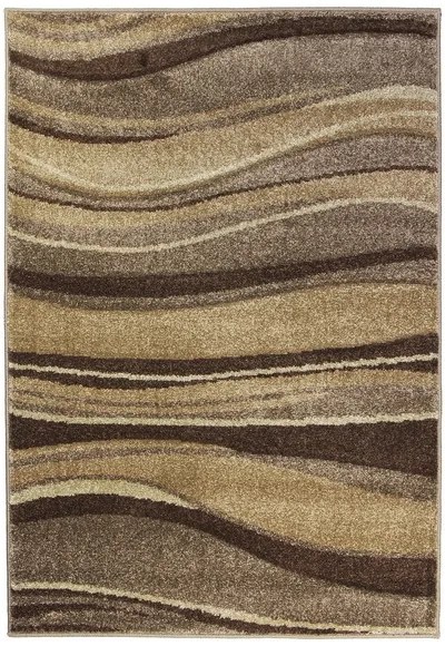 Oriental Weavers, Kusový koberec Portland 1598 AY3 D, 200x285, hnědá, chodba / předsíň