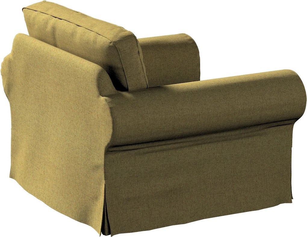 Potah na křeslo IKEA Ektorp barva zelená látka pletený vzor