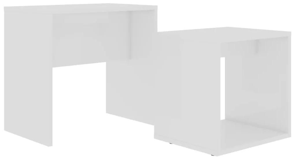 Set konferenčních stolků bílý 48 x 30 x 45 cm dřevotříska - Default Title