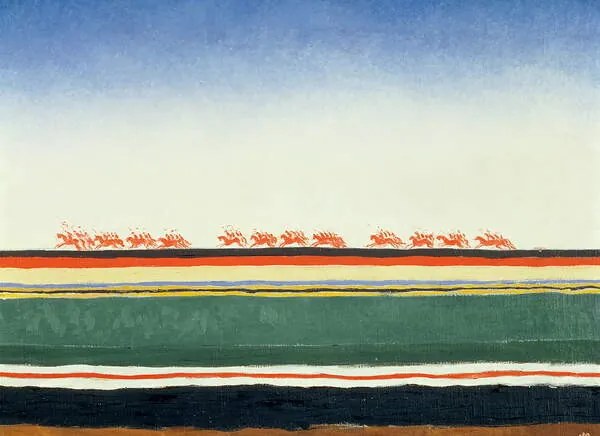 Malevich, Kazimir Severinovich - Obrazová reprodukce Red Cavalry, (40 x 30 cm)