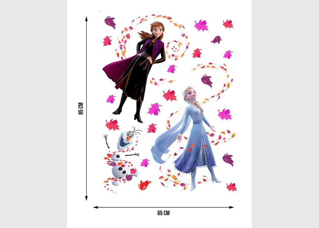 Dětská samolepka na zeď Disney Frozen – Vítr | 65 x 85 cm | DDK2317