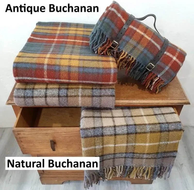 Vlněná deka Tartan Antique Buchanan Tweedmill