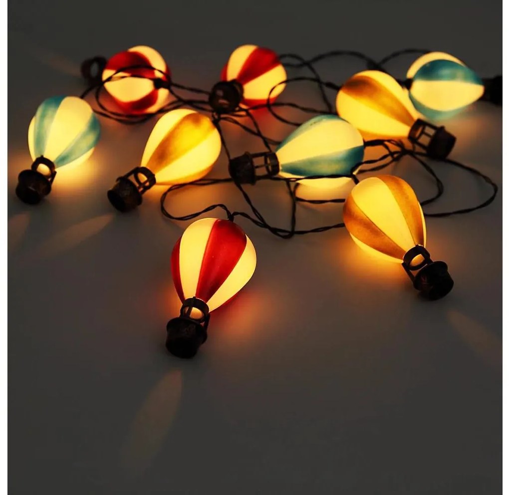 Globo 36139-9 - LED Solární řetěz 9xLED/0,06W/3V 390 cm IP44