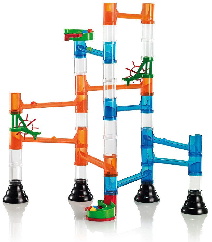Migoga Marble Run - kuličková dráha - transparentní - 45 ks