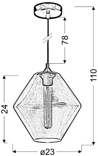 Závěsná lampa BREMEN Candellux