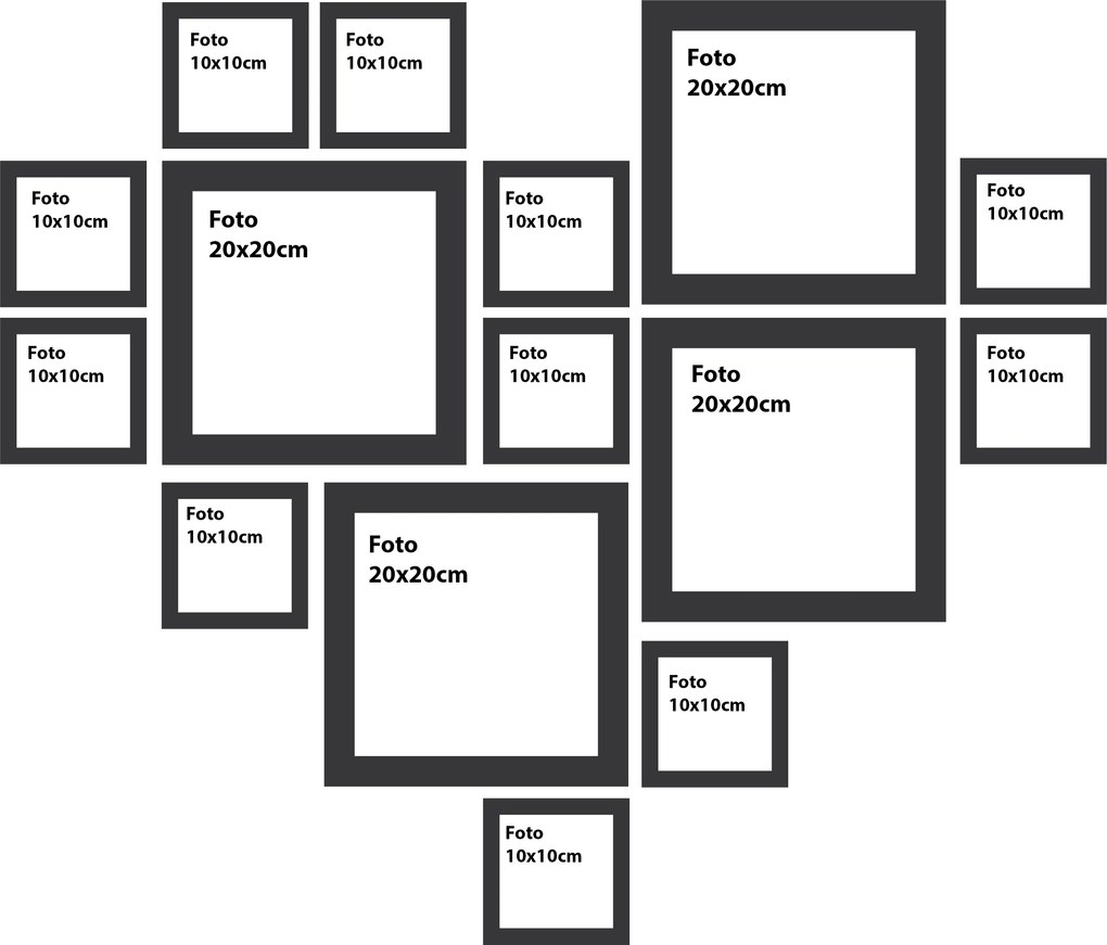 dřevo života Kolekce dřevěných fotorámečků SRDCE Zvolte barvu dekoru: Javor, Velikost fotorámečků: 98x84