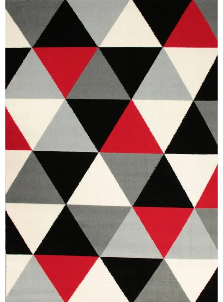 Kusový koberec PP Tria černobílý, Velikosti 160x225cm