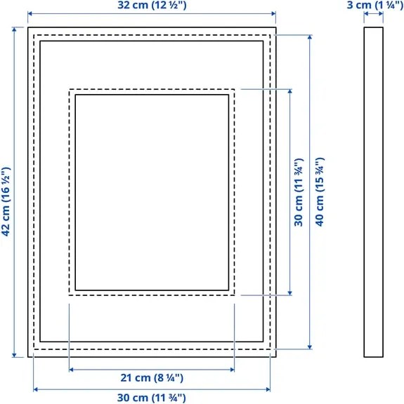RÖDALM Rám, červená, 30x40 cm
