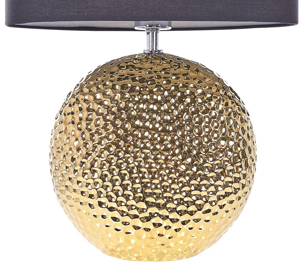 Keramická stolní lampa zlatá NASVA Beliani