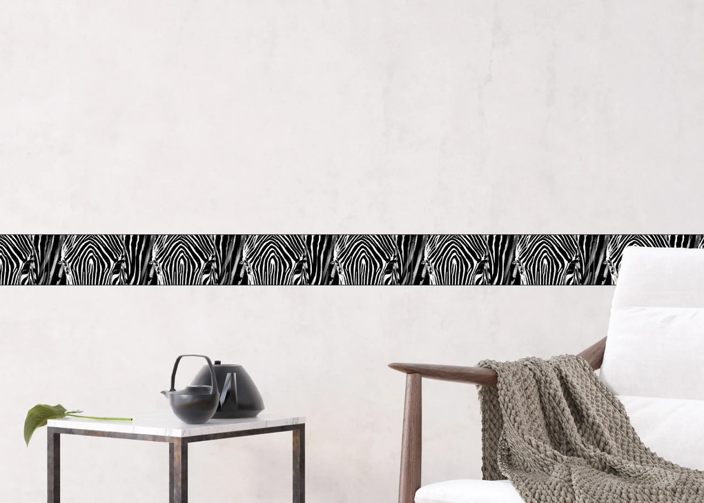 Samolepící bordura na zeď Zebra | 5 m x 13.8 cm | DWB8205
