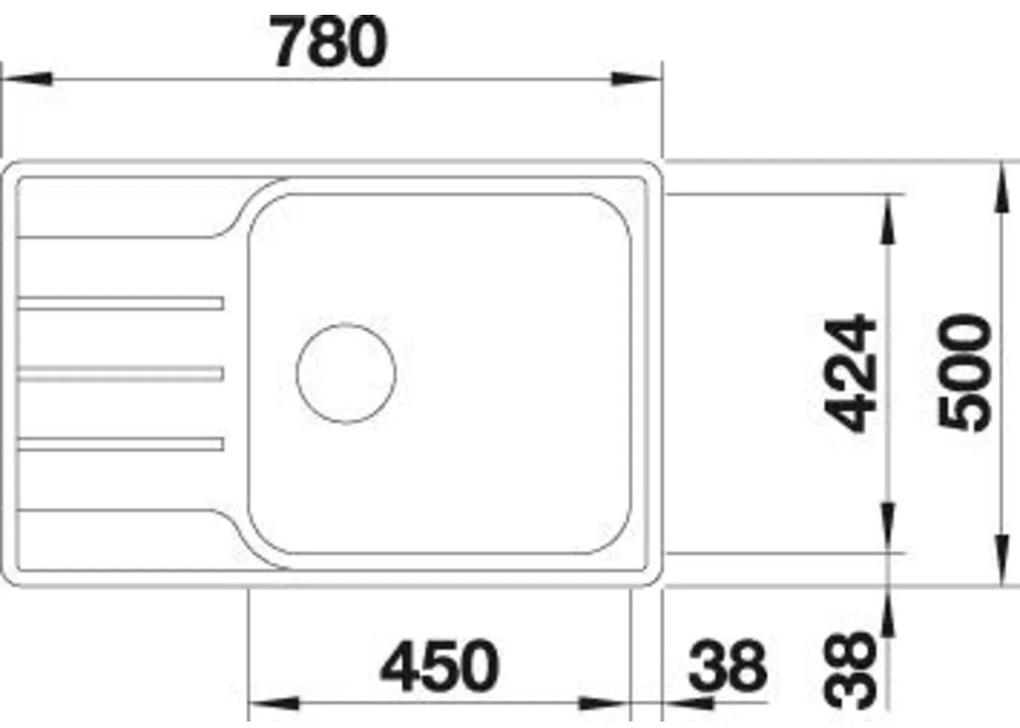 Nerezový dřez Blanco LEMIS XL 6 S-IF Compact nerez kartáčovaný s excentrem