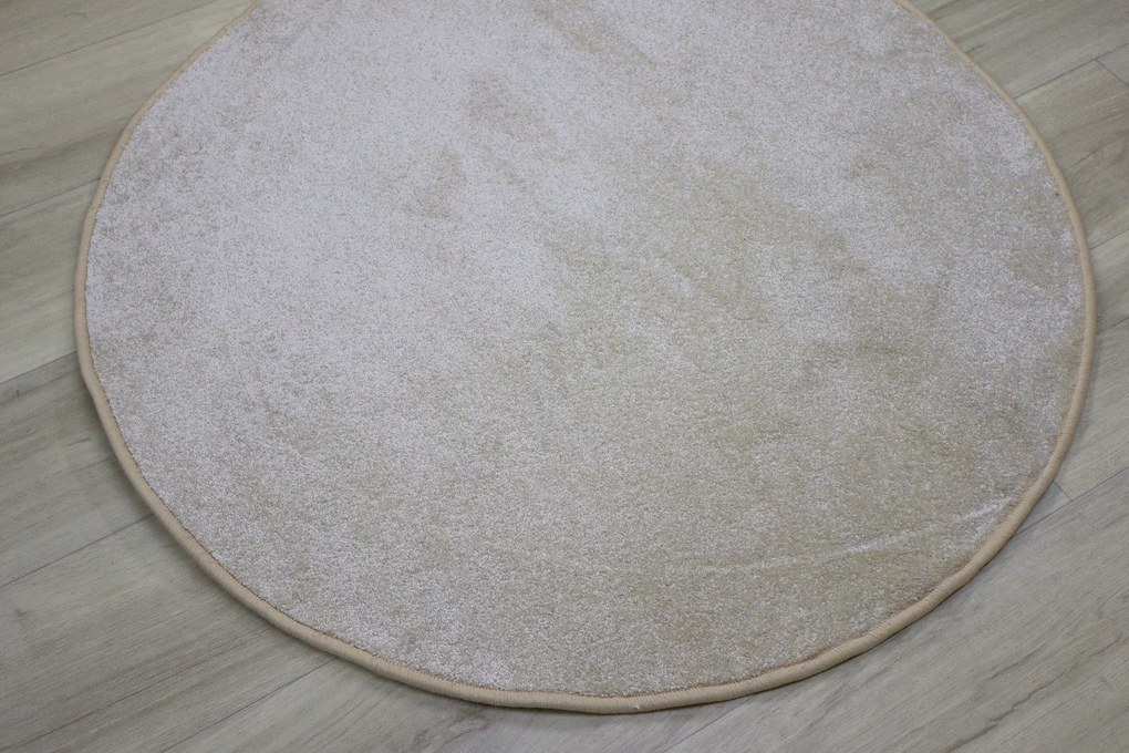Vopi koberce Kusový koberec Capri Lux cream kruh - 67x67 (průměr) kruh cm